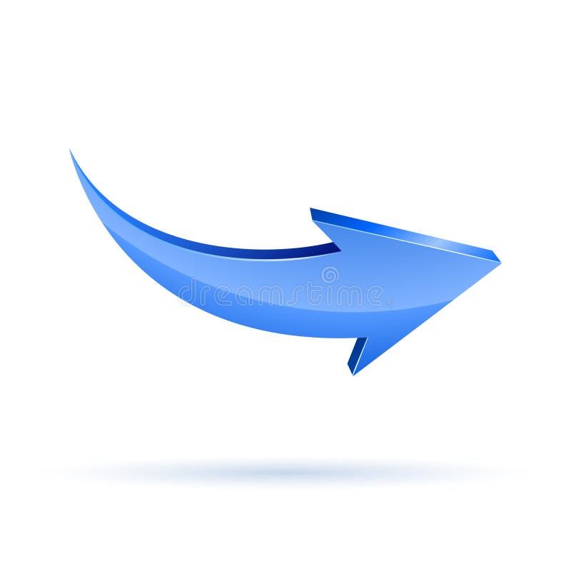 Seta azul ilustração do vetor. Ilustração de brilhante - 33840624