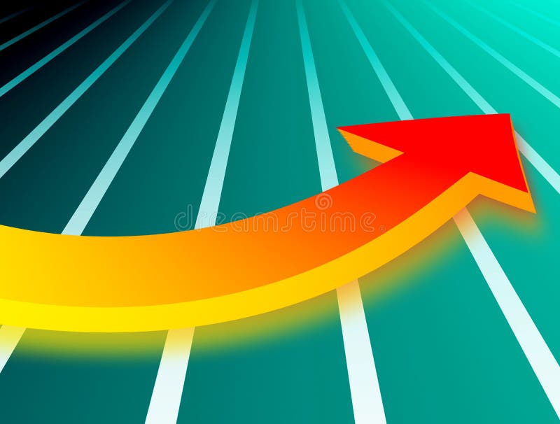 Seta da curva ilustração stock. Ilustração de encaminhar - 10867236