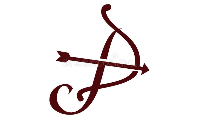 Seta da curva da letra P ilustração do vetor. Ilustração de arquivista ...