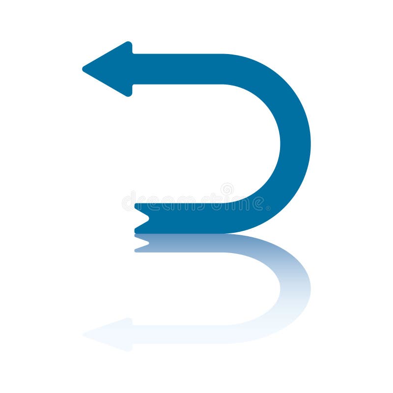 Sinal Do Retorno E Símbolo Do Vetor Do ícone Da Seta Esquerda Isolados ...