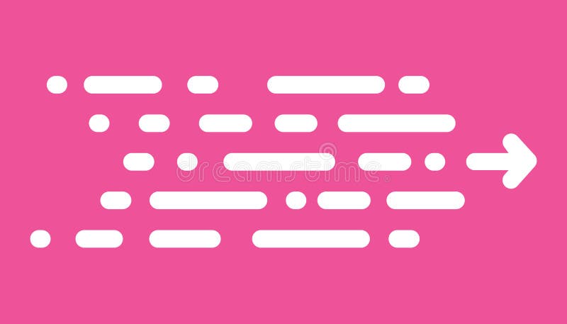 Seta Nova Elegante Em Um Estilo Moderno Linhas Brancas No Rosa ...