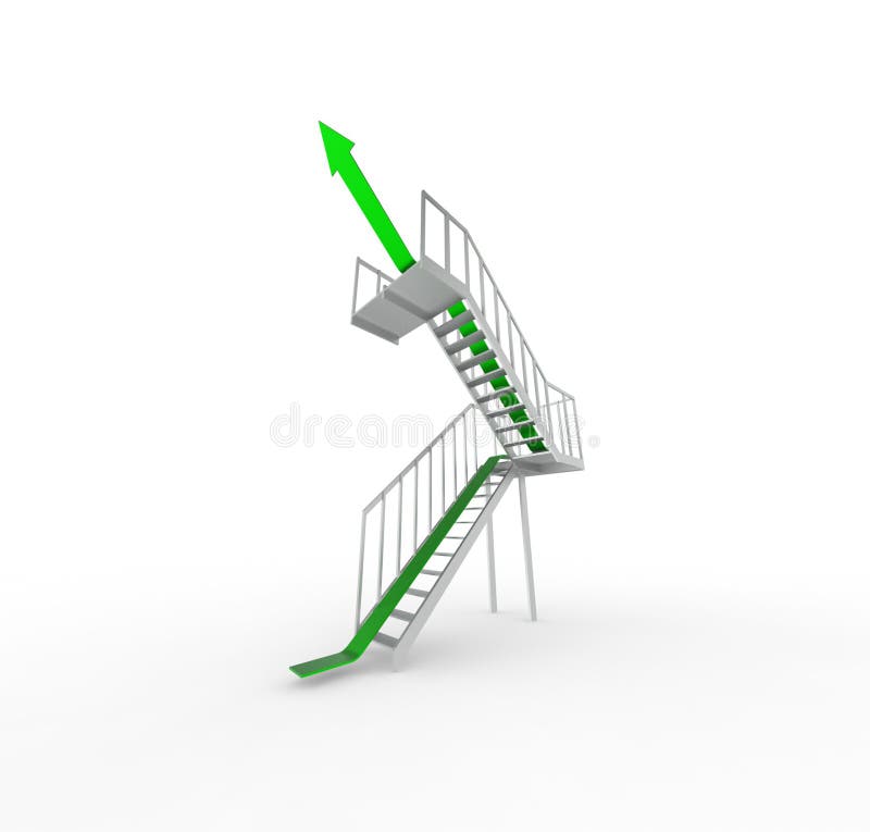 Seta verde em cima ilustração stock. Ilustração de idéia - 35645506