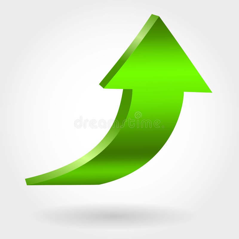 Seta para cima ilustração stock. Ilustração de seta - 17934141