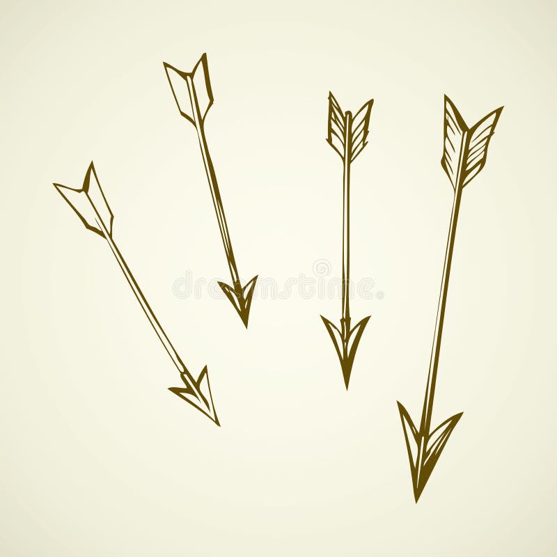 Setas Desenho do vetor ilustração do vetor. Ilustração de seta - 65778810