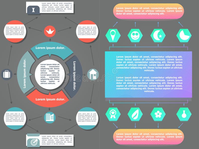 Setas Diferentes Dos Elementos Do Fluxograma Ilustração do Vetor ...