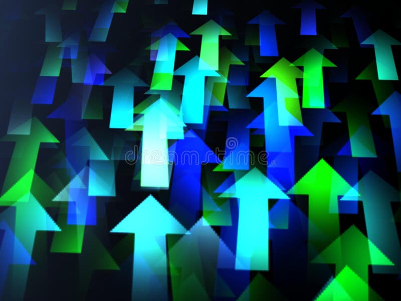 Setas do progresso ilustração stock. Ilustração de verde - 9081639