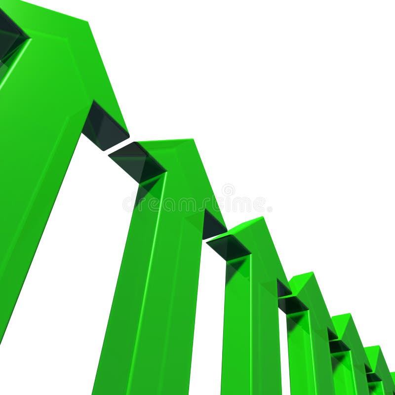 Setas verdes ilustração stock. Ilustração de positivo - 11775663