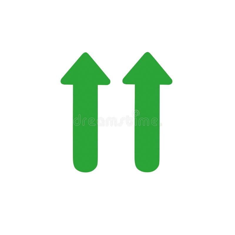 Setas Verdes Sobre Fundo Branco Foto de Stock - Imagem de download ...