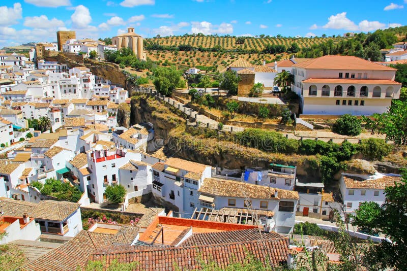 Setenil De Las Bodegas (Espanha) Imagem de Stock - Imagem de boia ...