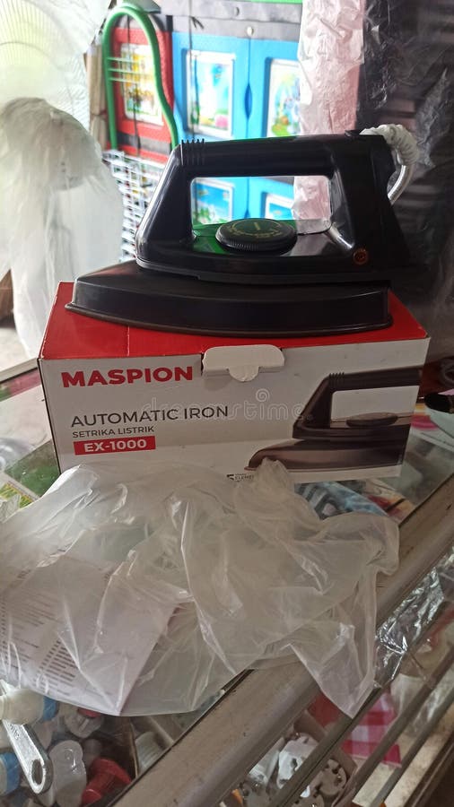 Seterika automatic iron editorial stock photo. Image of seterika ...