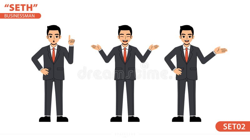 Character-aa001- [Seth] Business Man Suit and Tie - Set02 Stock ...