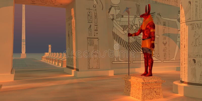 Seth God Statue stock illustration. Illustration of heritage - 167097197