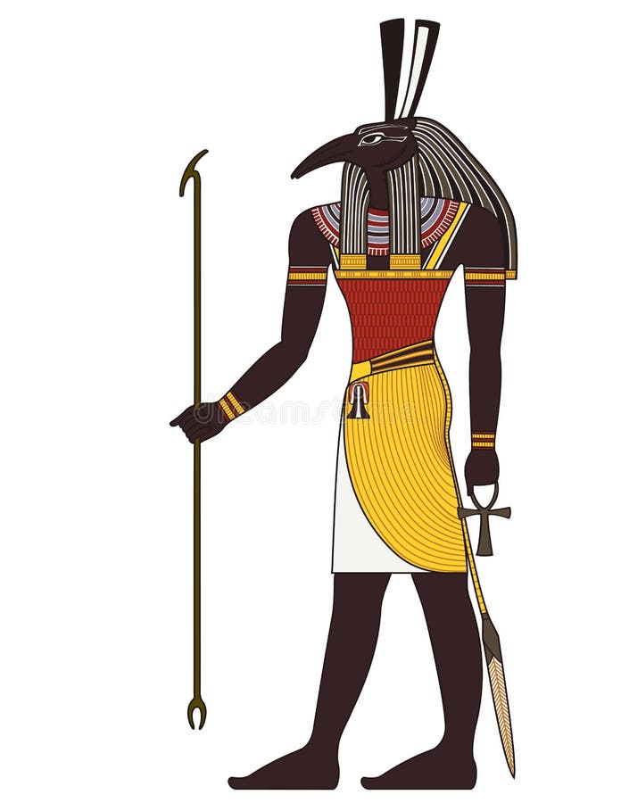 Seth , Isolated Figure Of Ancient Egypt God Stock Vector - Illustration ...