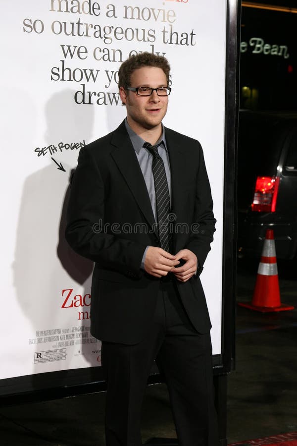 Seth Rogan,Lauren Miller editorial stock photo. Image of 031411 - 34642818