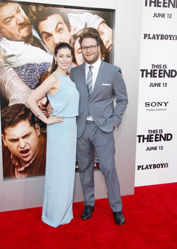 Seth Rogen Et Lauren Miller Image stock éditorial - Image du meunier ...