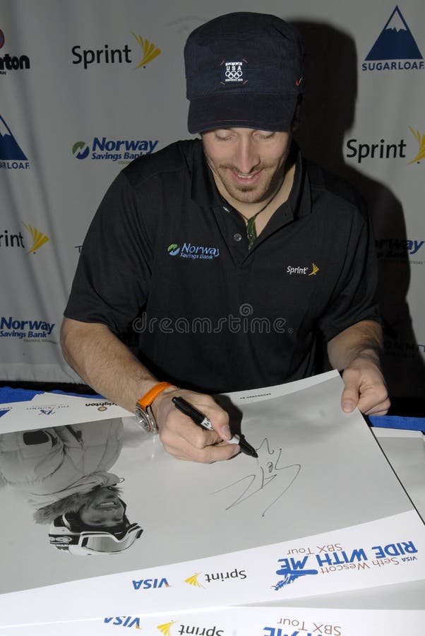 Seth Wescott Siging Autograph Editorial Image - Image of gold, wescott ...