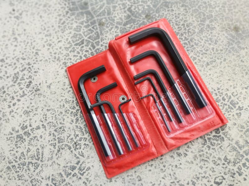 A Sets of Different Sizes Allen Key. Stock Photo - Image of allen ...