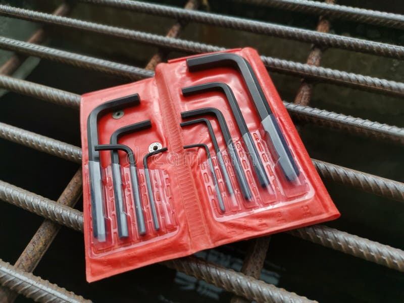 A Sets of Different Sizes Allen Key. Stock Photo - Image of fitting ...