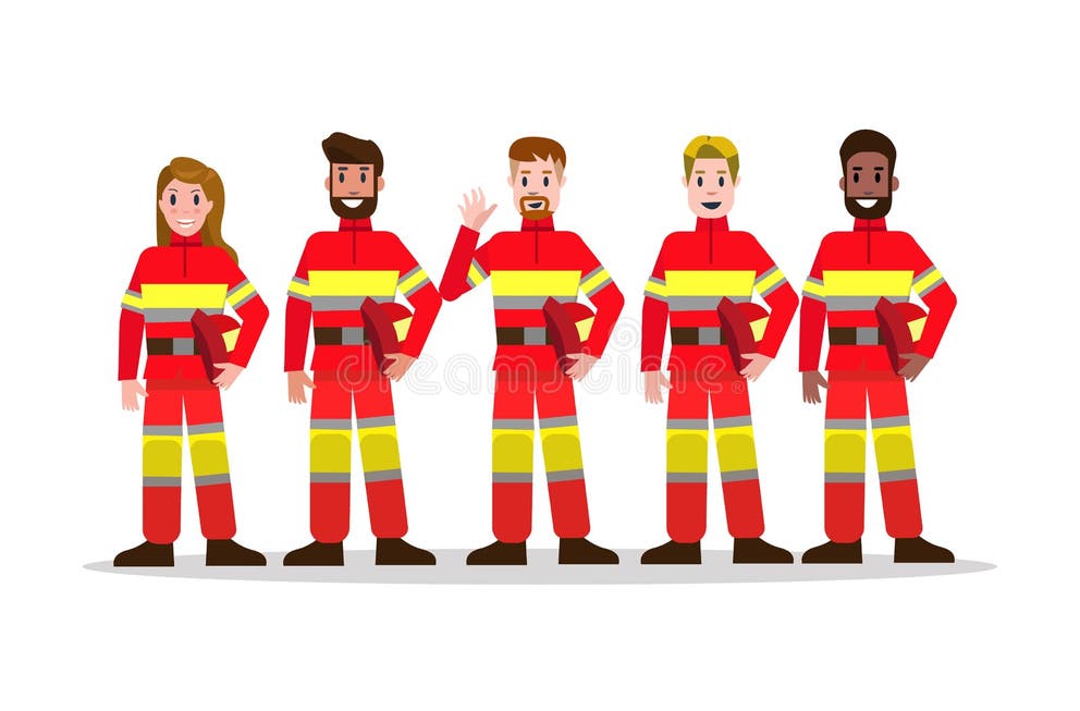Fireman Character Firefighting Fire Stock Illustrations – 1,926 Fireman ...