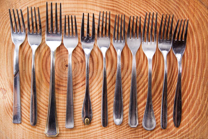 Sets of forks stock image. Image of basic, food, accessories - 47972743