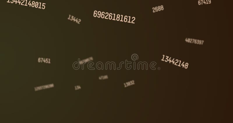 Sets of Numbers Changing at a Fast Pace Moving Downwards in a Vast ...