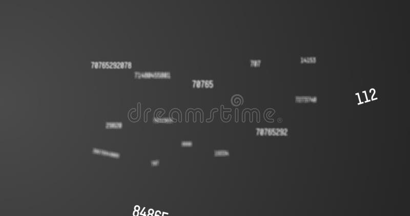 Sets of Numbers Changing at a Fast Pace Moving Forward in a Vast Empty ...