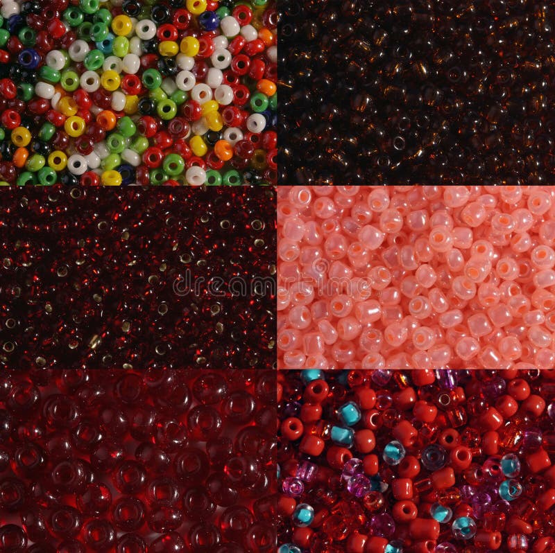 Sets of red beads stock photo. Image of colors, macro - 31408332