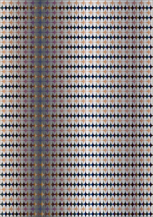 Sets of Star-shaped Colored Elements Arranged on a Grid.3d Stock ...