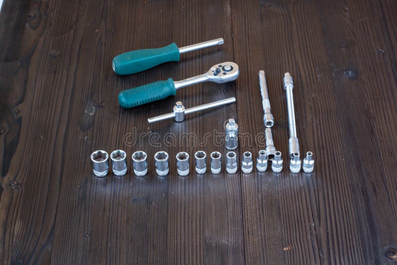 Sets of Various Tools for Performing Numerous Works Stock Image - Image ...