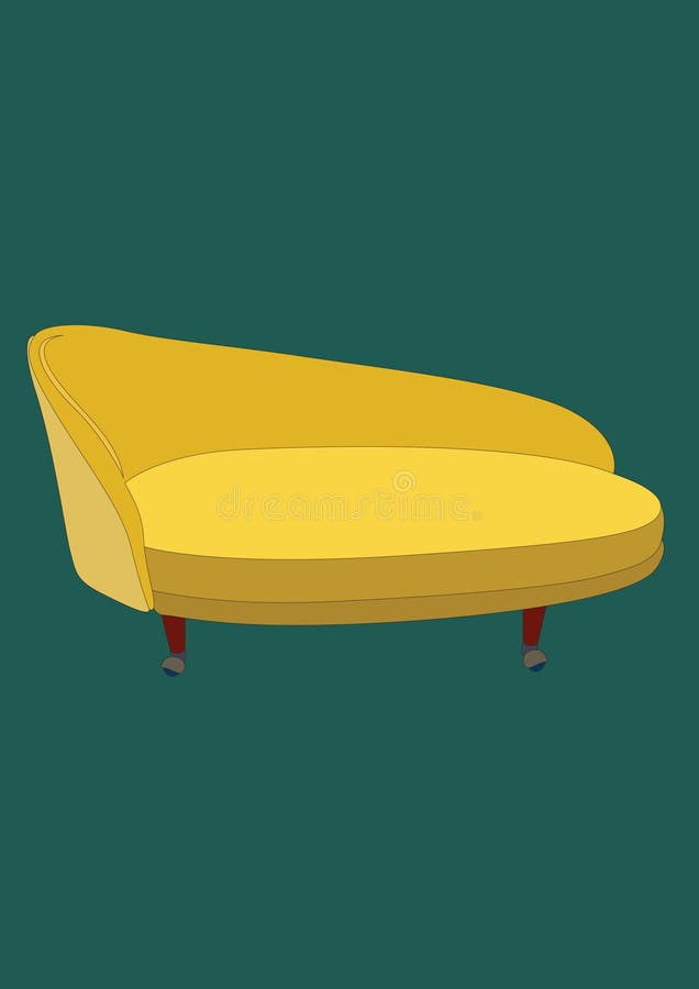 Settee. Vector Illustration Decorative Background Design Stock ...