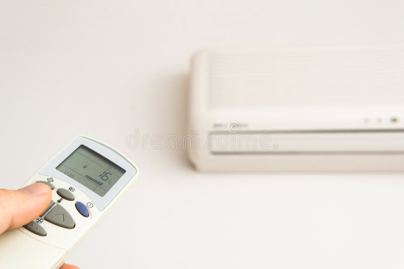 Setting the Air Conditioner To Cold Temperature, Turning the Air ...