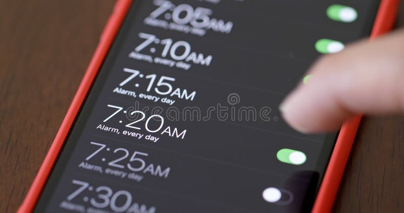 Setting Alarm Wake Up Morning Stock Image - Image of wake, button ...