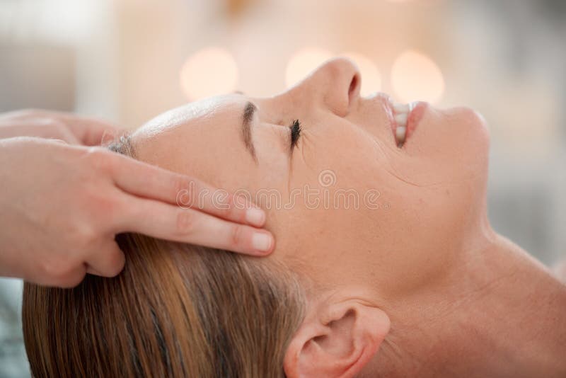 Setting a Better Intention Going Forward. a Woman Receiving a Temple ...