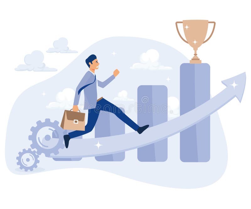 Setting Big Goal Concept. Business Ambition, Focus on Success Stock ...