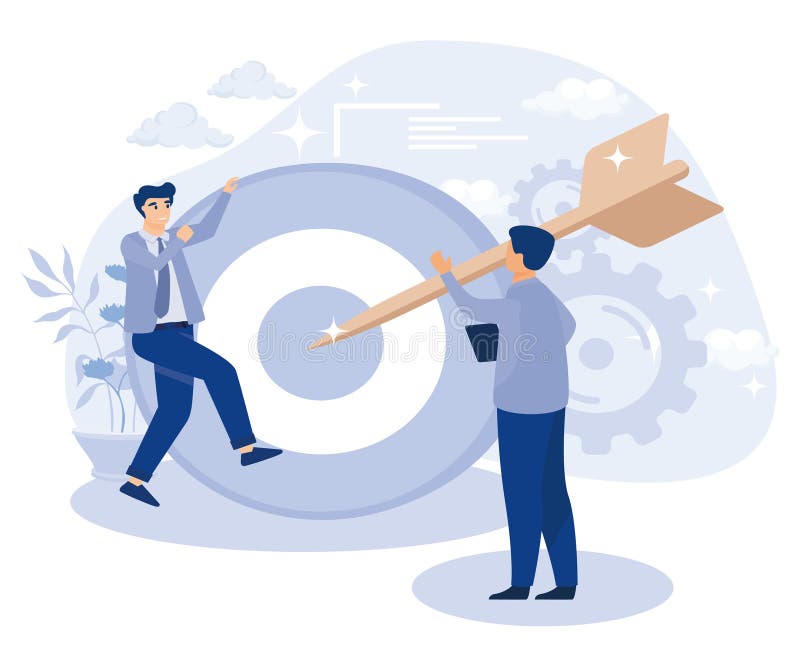 Setting Big Goal Concept. Business Ambition, Focus on Success Stock ...