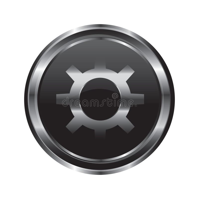 Setting Button. Vector Illustration Decorative Design Stock Vector ...