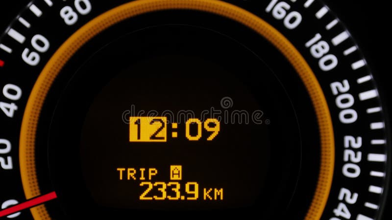 Adjusting Car Dashboard Clock Back One Hour, Dst End Stock Video ...