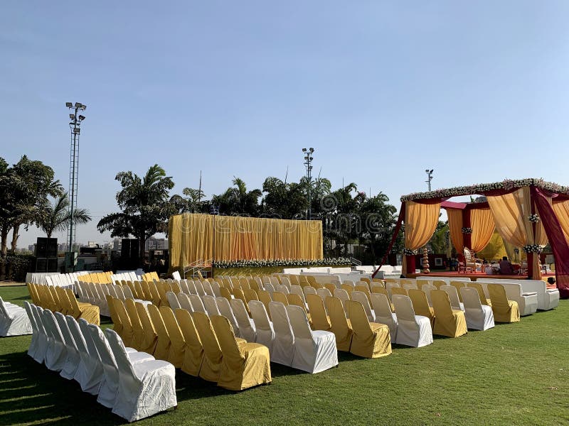 Setting of a chairs stock image. Image of trees, setting - 152700267