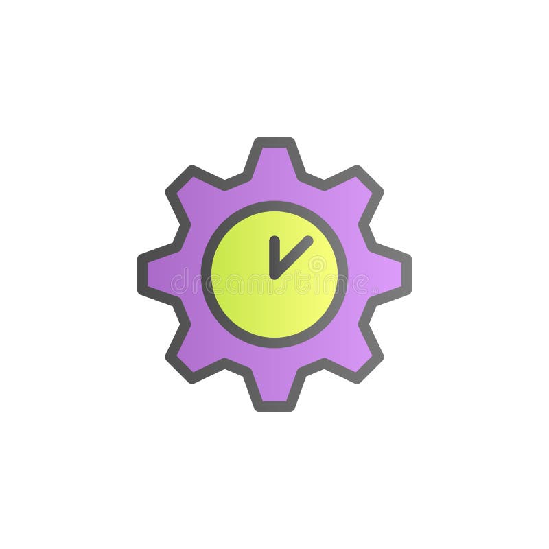 Clock color icon stock vector. Illustration of relax - 243403007