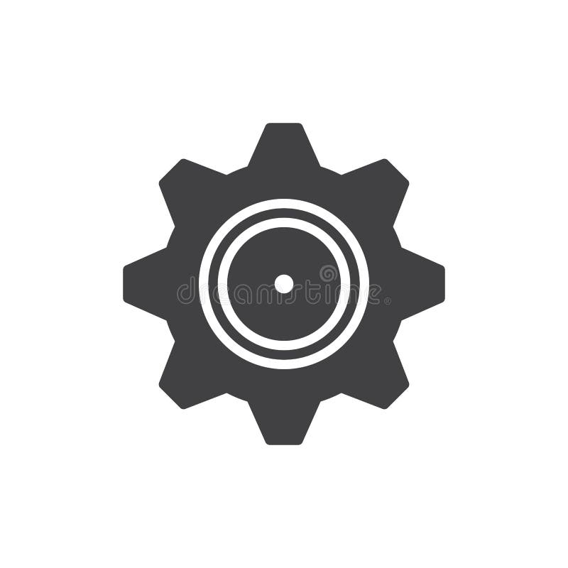 Setting cog icon vector stock vector. Illustration of industrial ...