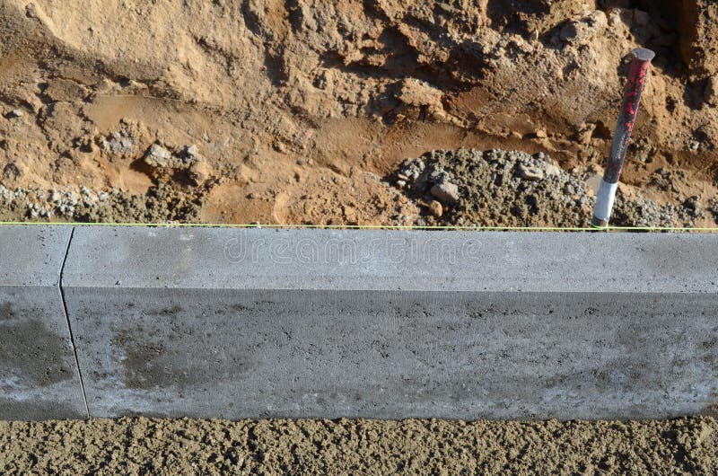 Setting a curbstone stock photo. Image of brick, corners - 39833188