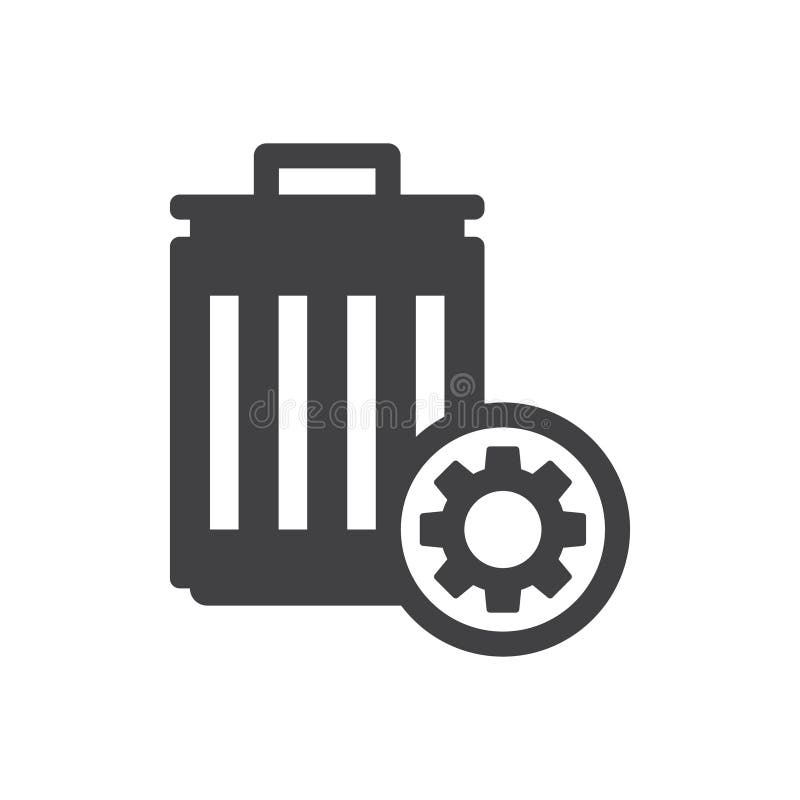 Setting Delete Icon stock vector. Illustration of configuration - 388668800