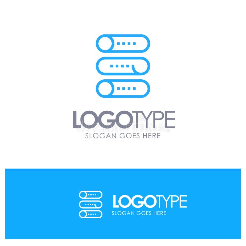 Setting, Device, Switch, on Off Blue Logo Line Style Stock Vector ...