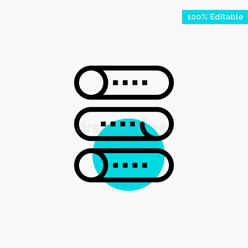 Setting, Device, Switch, on Off Turquoise Highlight Circle Point Vector ...