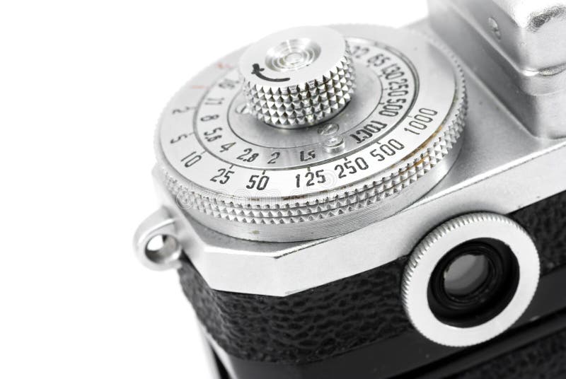 Setting Dial on Vintage Photo Camera Stock Photo - Image of retro ...