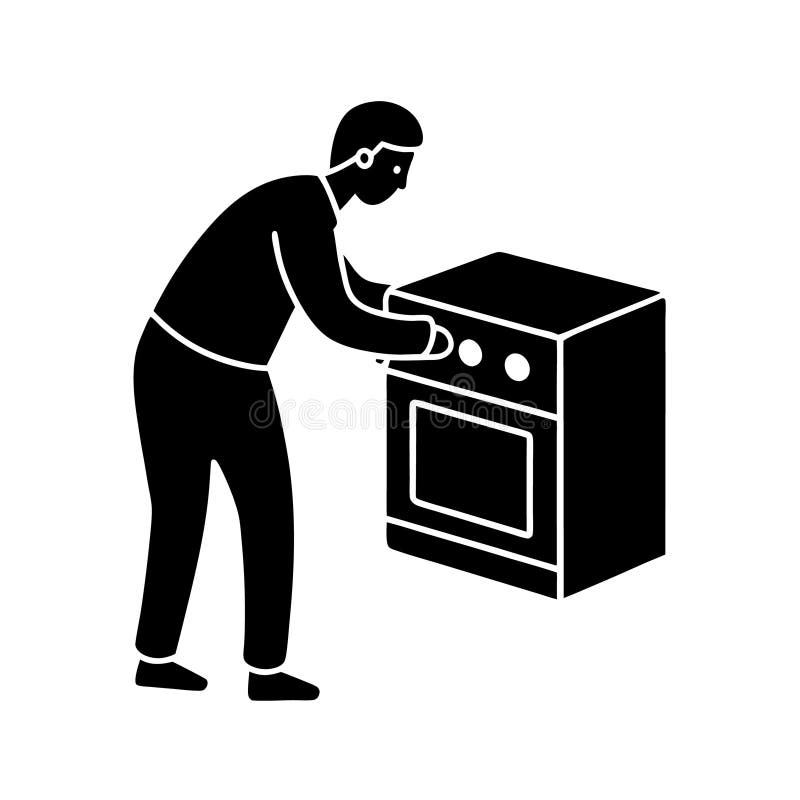 Setting Digital Oven Timer Flat Vector Illustration Stock Vector ...