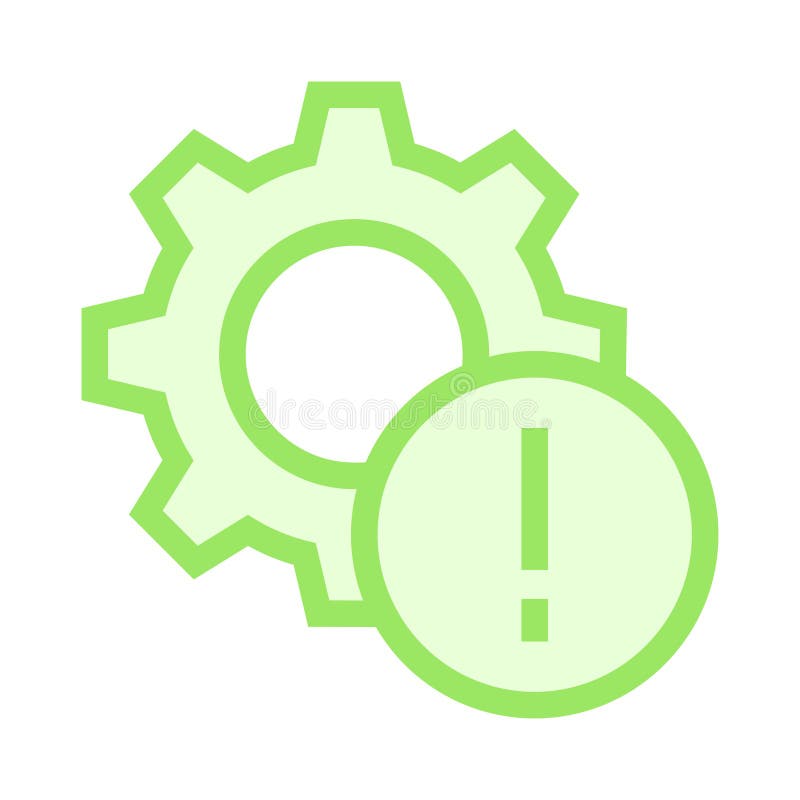 Error Color Icon Set Isolated on White Background Stock Illustration ...