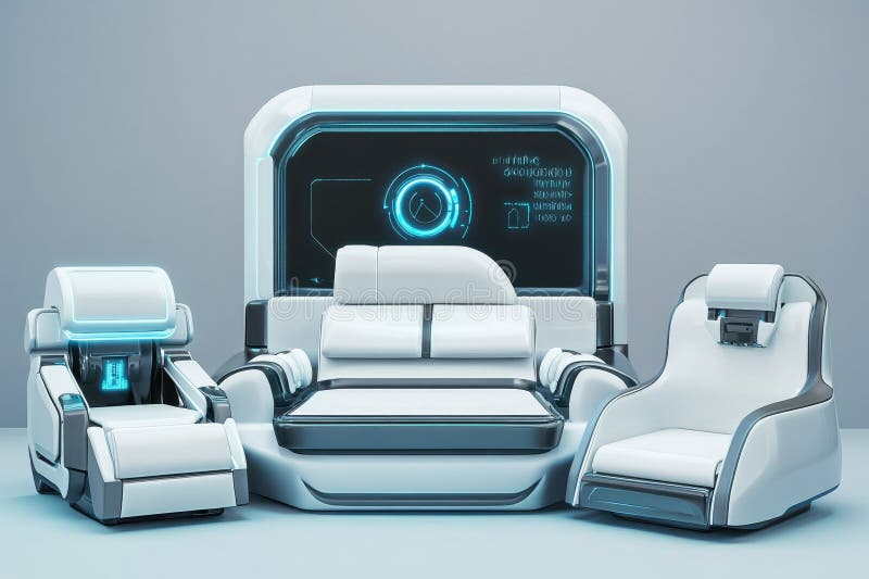 Modern Futuristic Seating Arrangement Designed for Comfort and Style ...