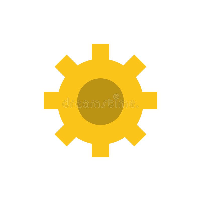 Setting, Gear, Interface, User Flat Color Icon. Vector Icon Banner ...