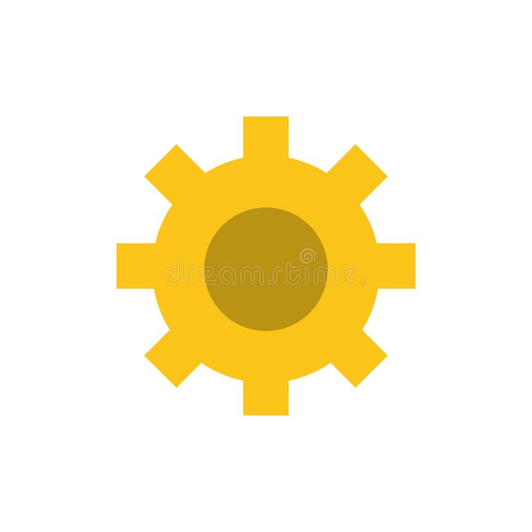Setting, Gear, Interface, User Flat Color Icon. Vector Icon Banner ...